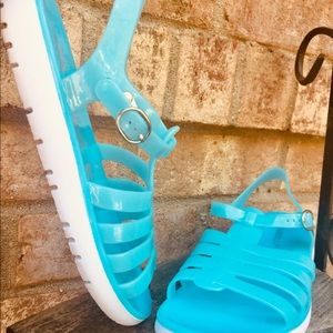 Rasolli | Shoes | Rasolli Blue Jelly Sandal | Poshmark